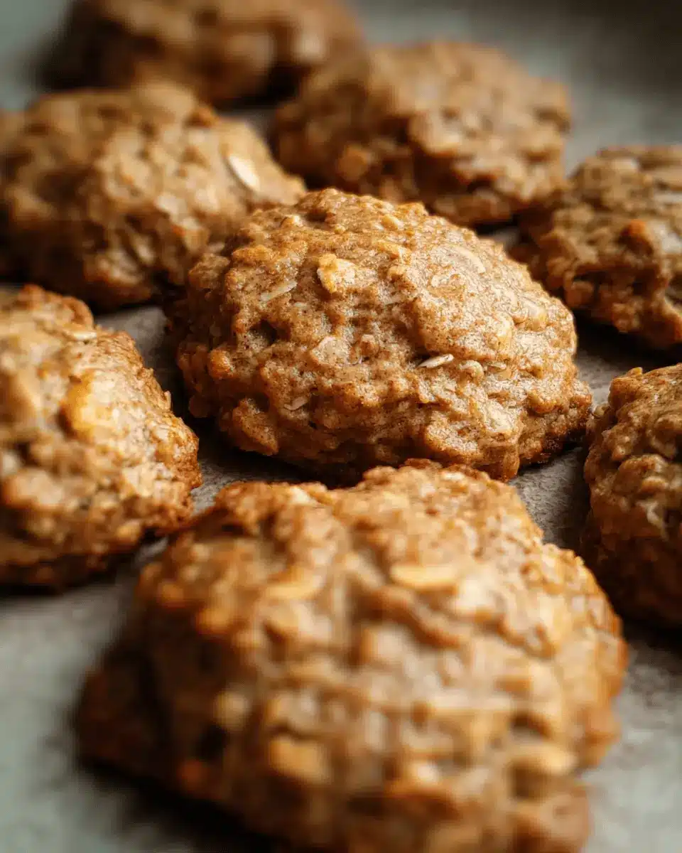clean banana oat cookies