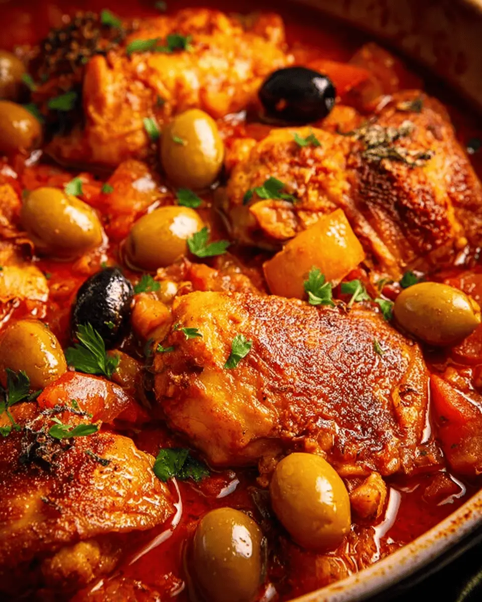 spanish chicken in bravas sauce